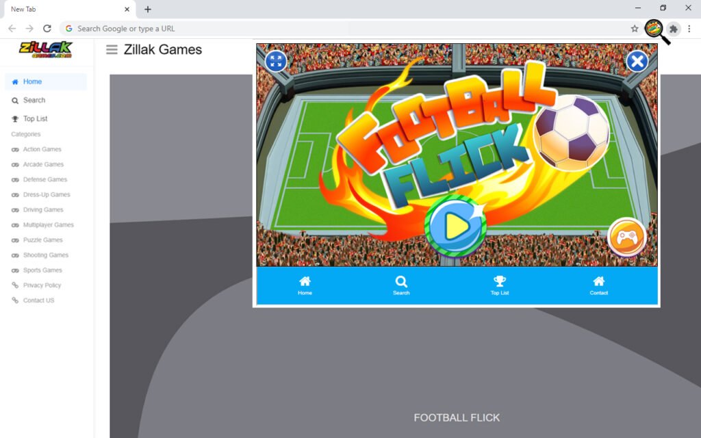 Football Flick Game - Play Online Zillak Games